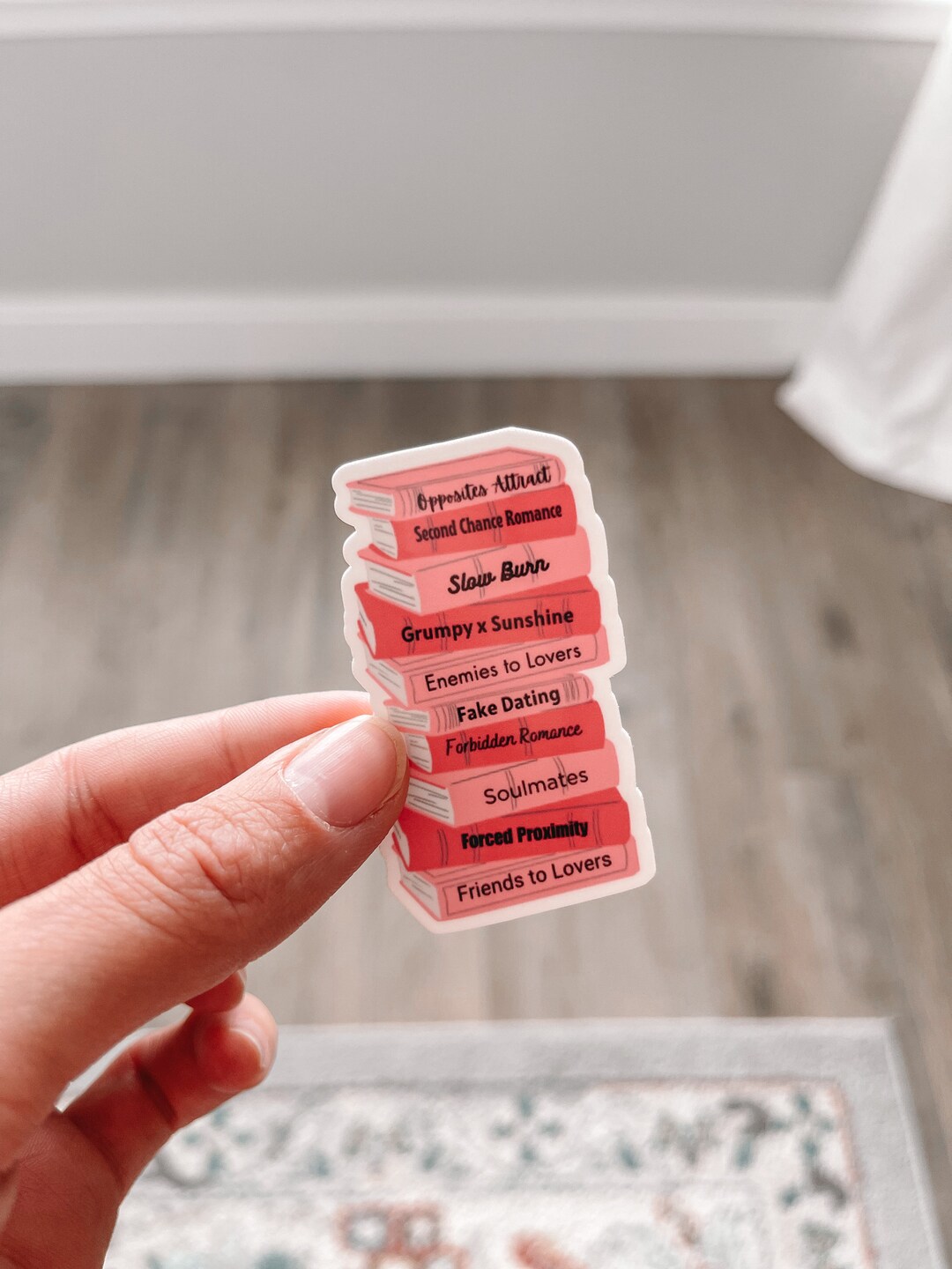 Tropes Book Stack Sticker - Etsy