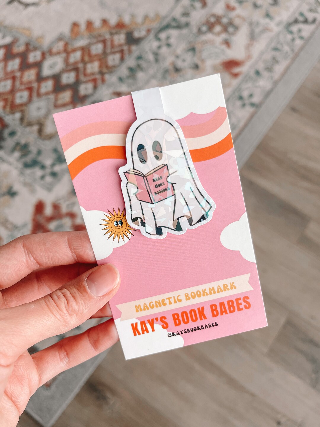 Read More Booooks Reading Ghost Holographic Magnetic Bookmark - Etsy
