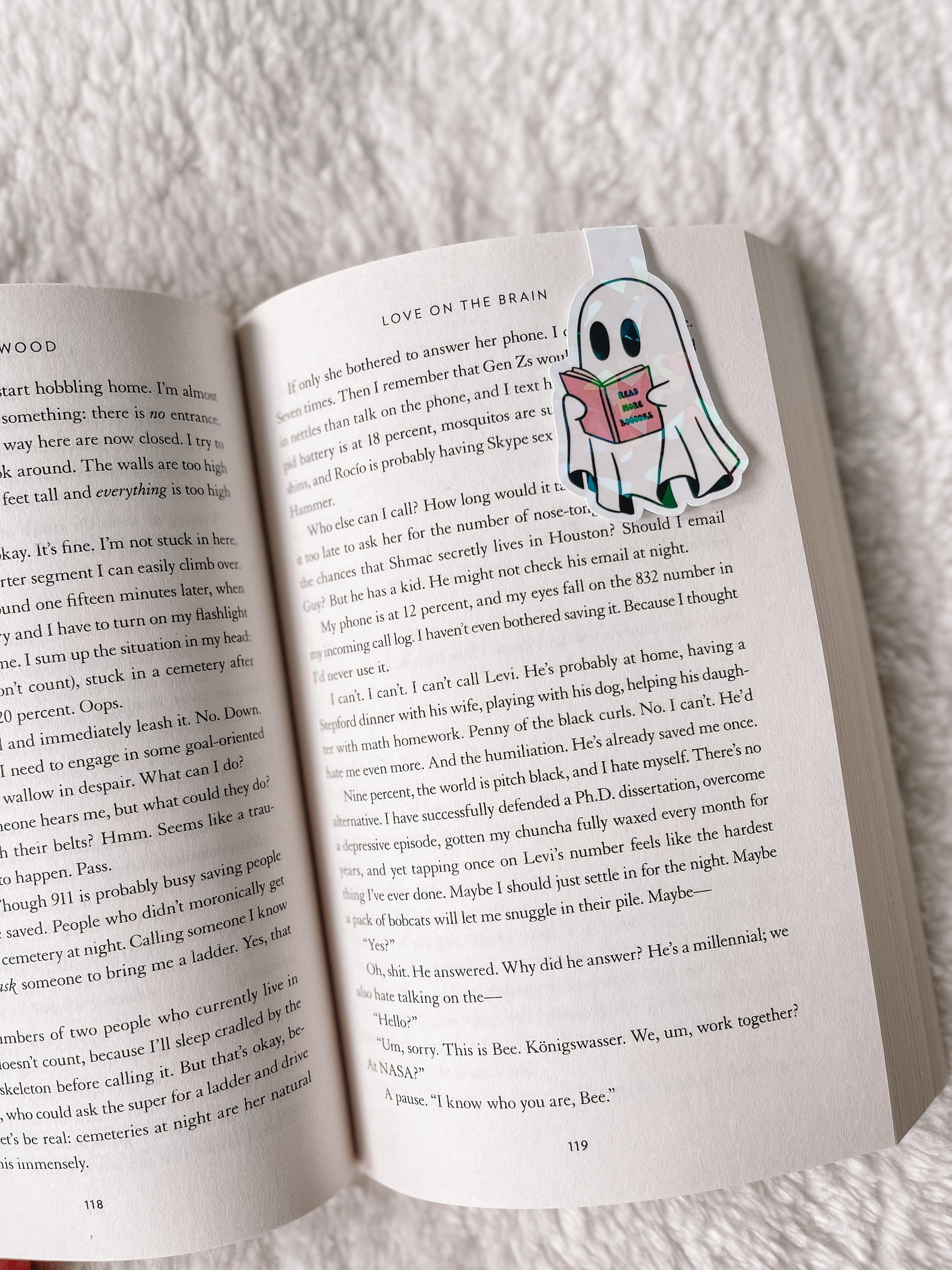 Read More Booooks Reading Ghost Holographic Magnetic Bookmark - Etsy