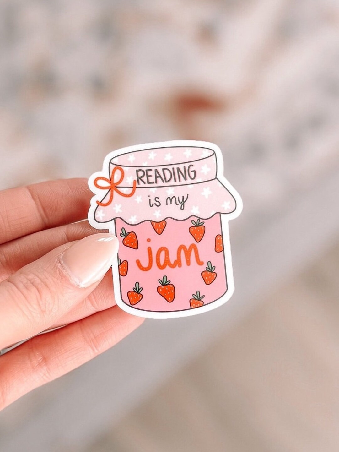 Reading is My Jam Sticker - Etsy