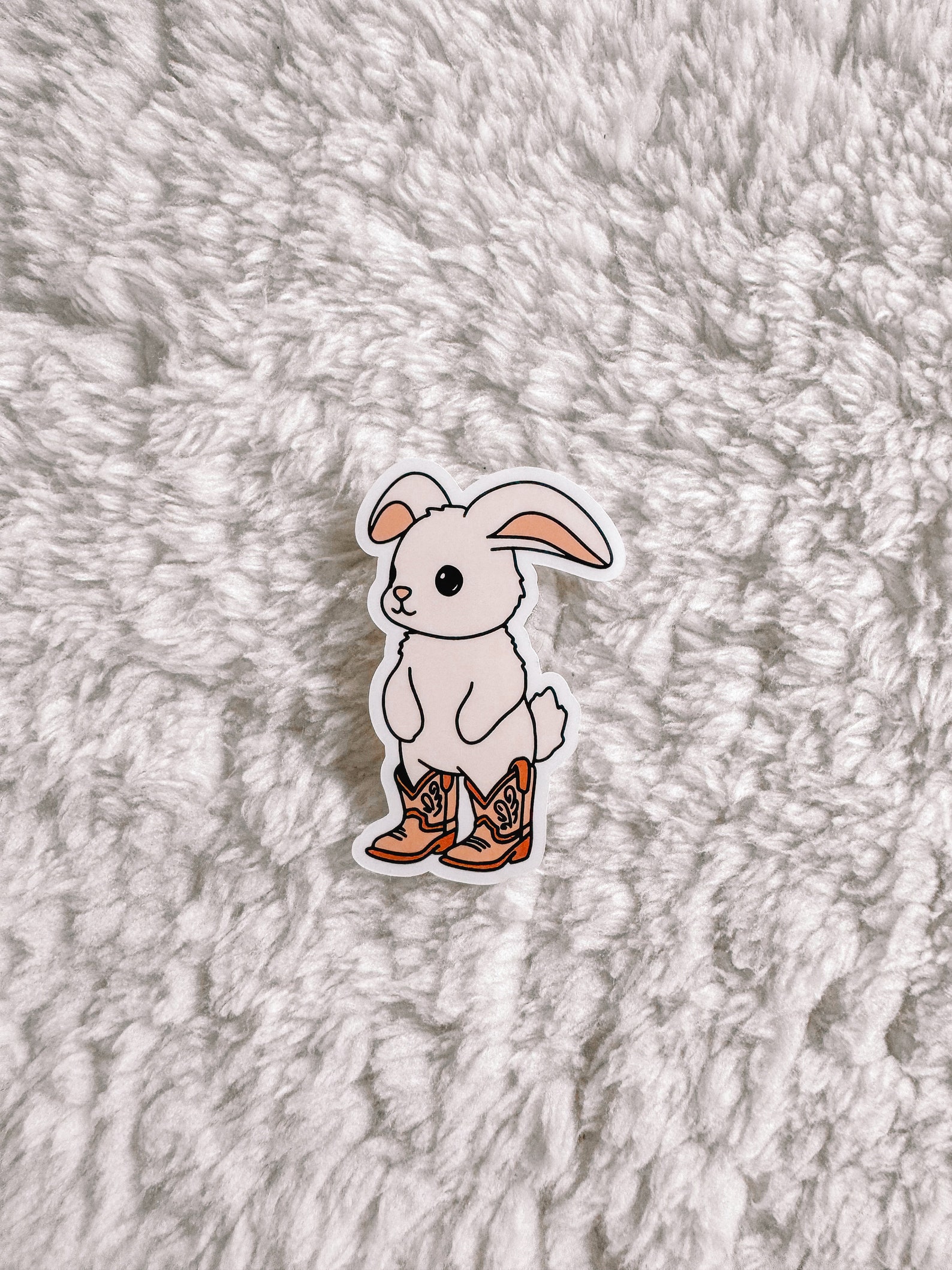 Bunny Rabbit Cowboy Sticker - Etsy