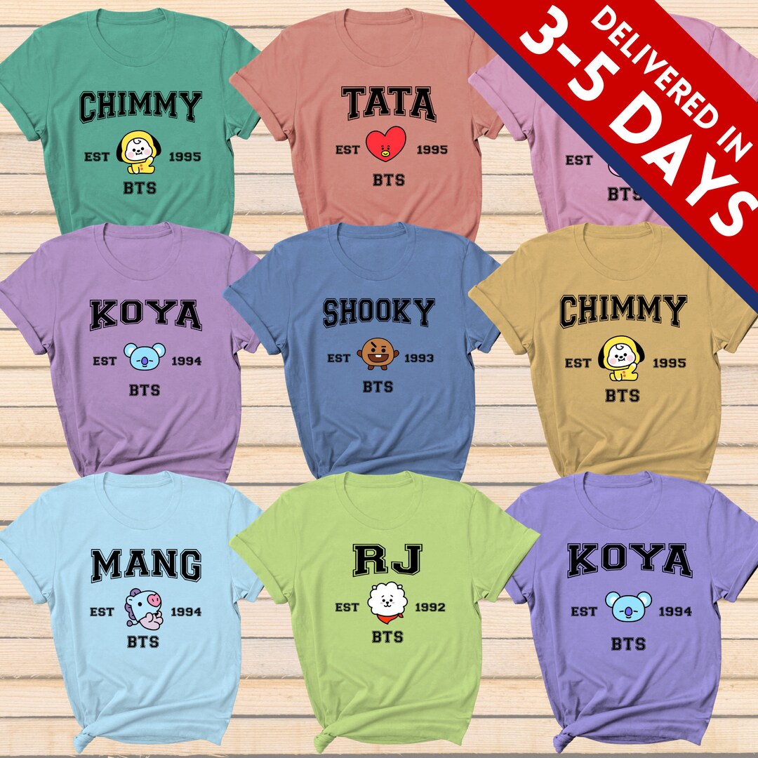 BT21 T-shirt BTS Jungkook Sweater TATA Hoodie Merch for Kpop - Etsy