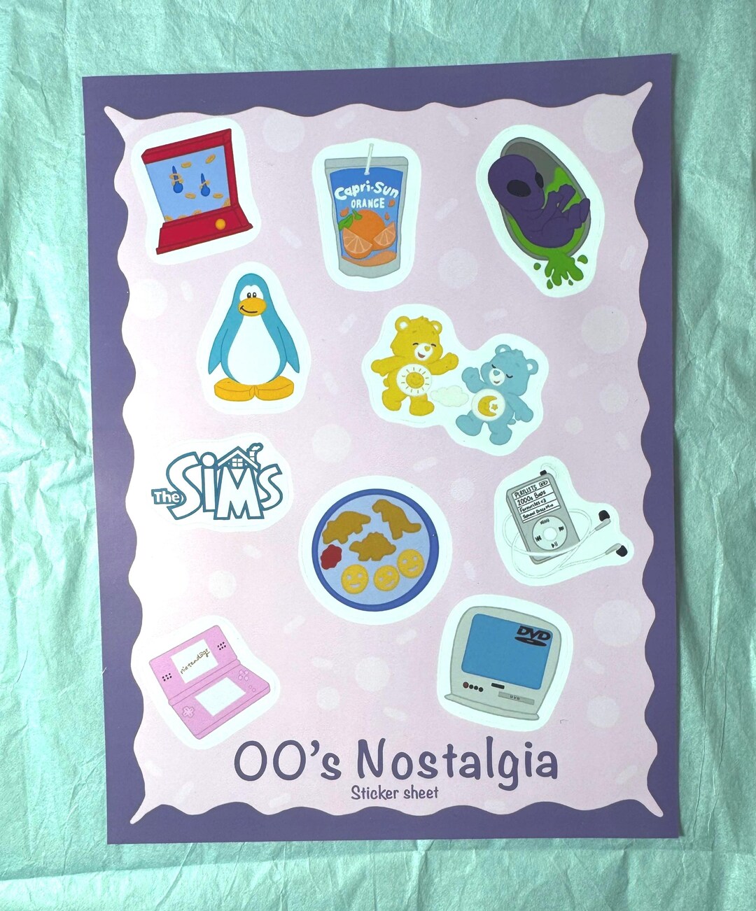 00s Nostalgia Sticker Sheet - Etsy