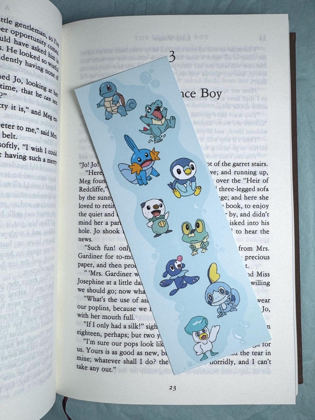 Pokémon Water Type Starters 6x2 Bookmark - Etsy