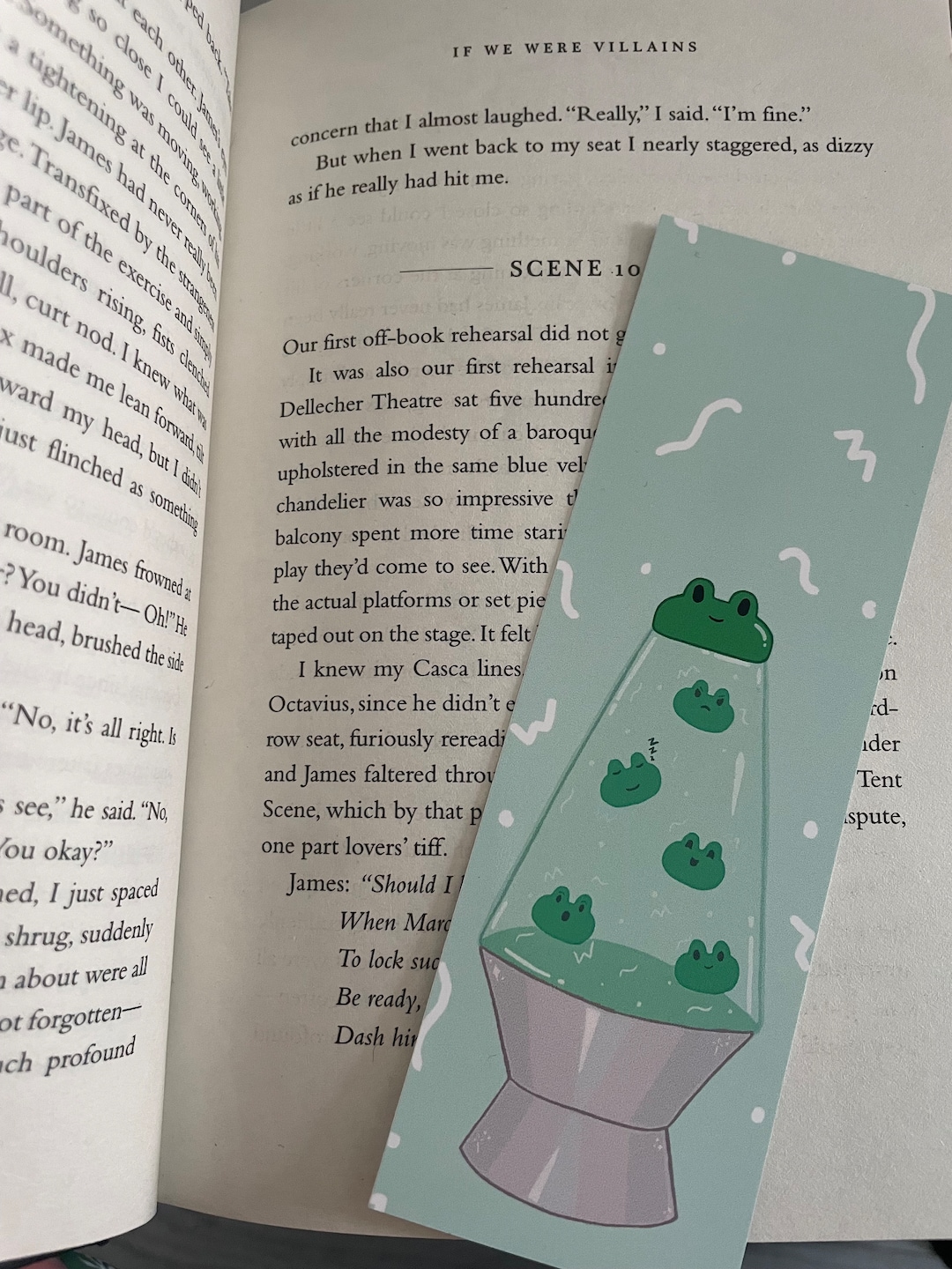 Frogs Lava Lamp Bookmark - 6x2 Inches, Cute Animal Illustration, Unique ...