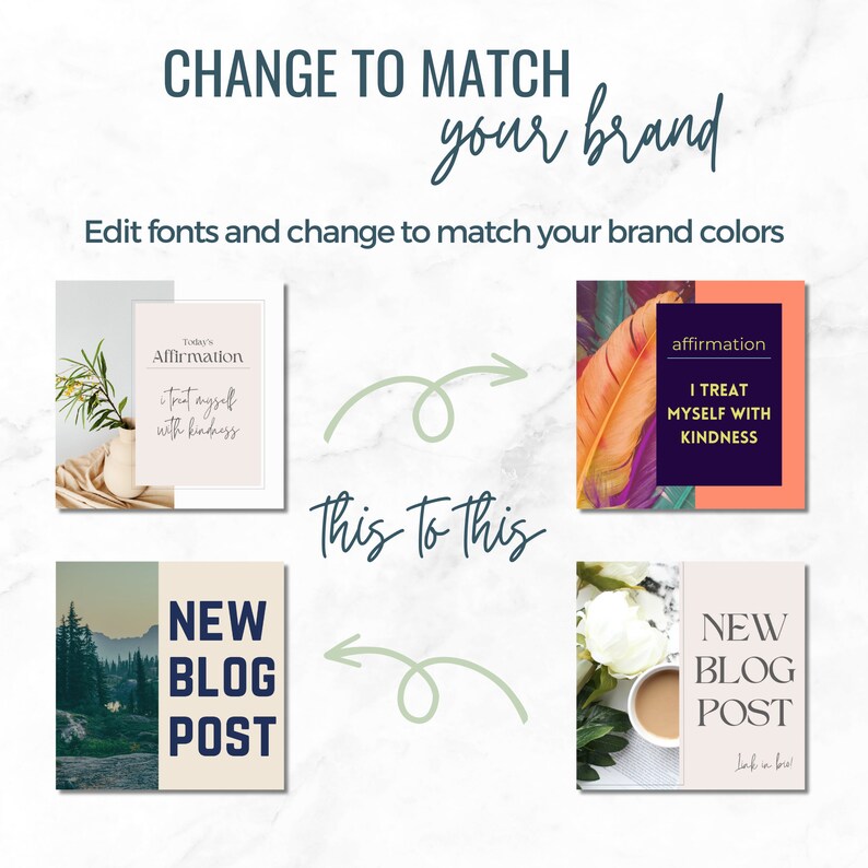 Therapist Instagram Templates Mental Health Templates Canva Templates ...