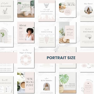 Therapist Instagram Templates | Mental Health Templates | Canva ...
