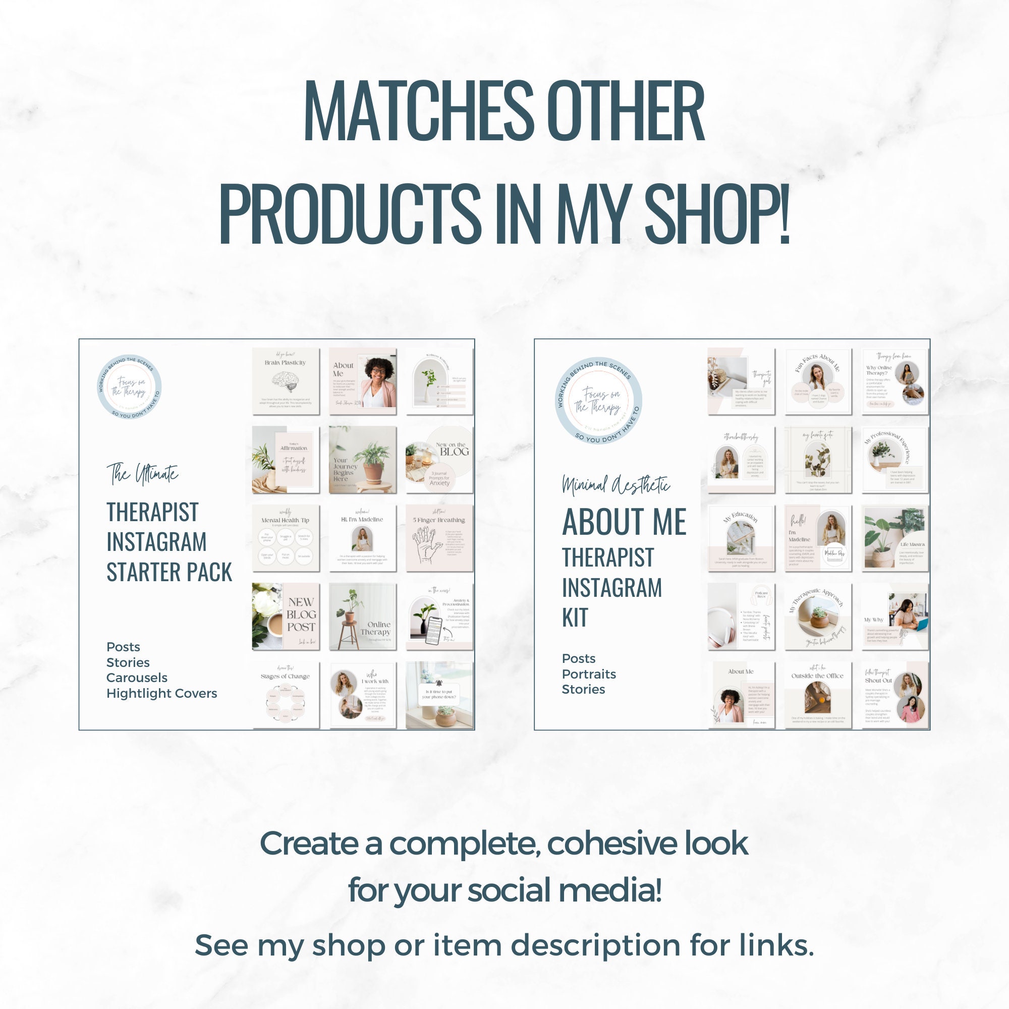 Carousel Therapist Instagram Templates | About Me Posts | Mental Health ...