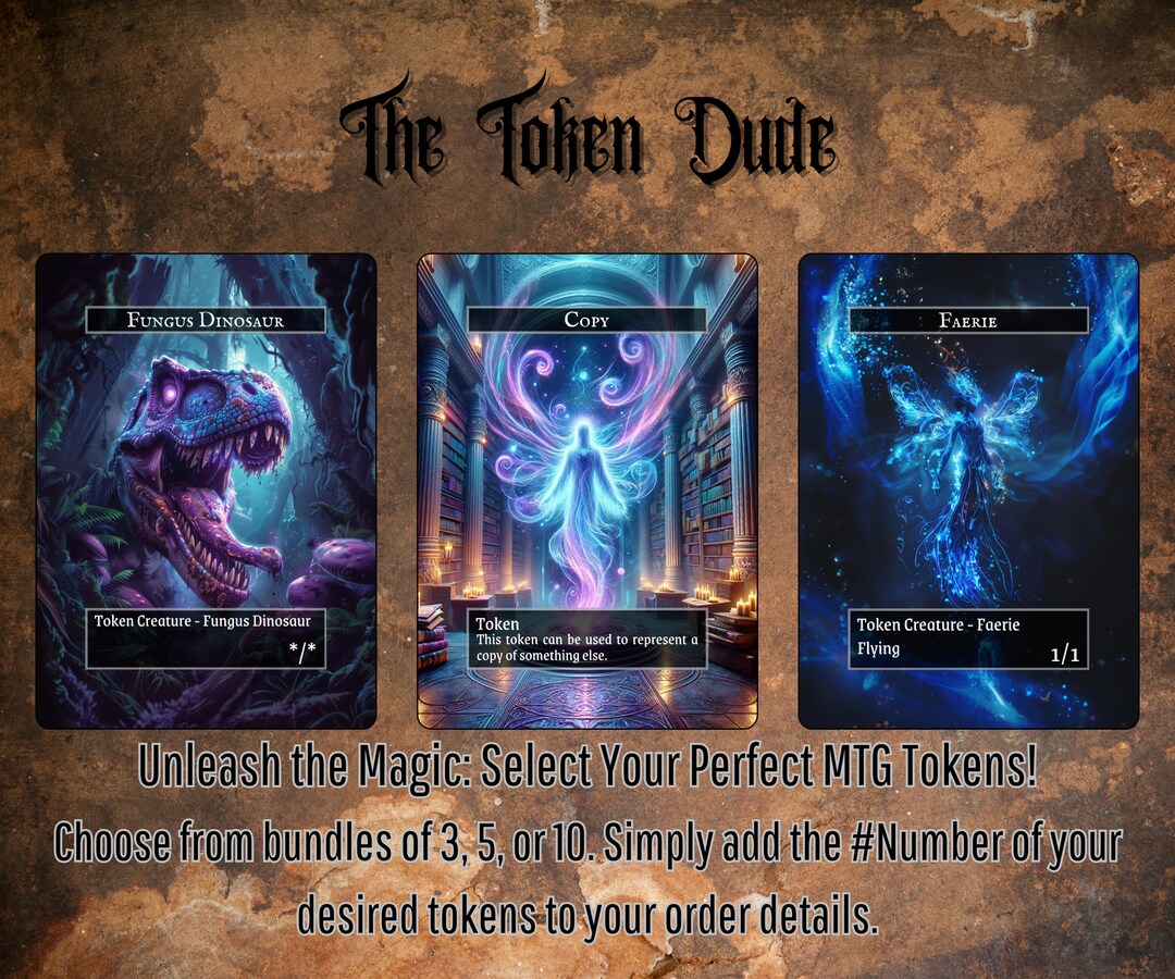 MTG Token Magic the Gathering Spielsteine Große Auswahl an Custom Token ...