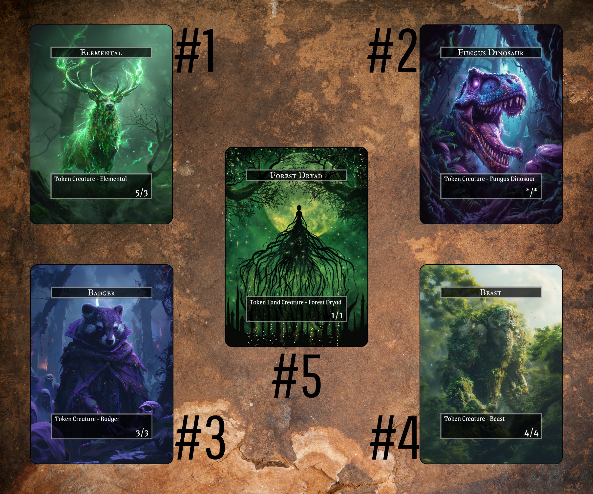 MTG Token Magic the Gathering Spielsteine Große Auswahl an Custom Token ...