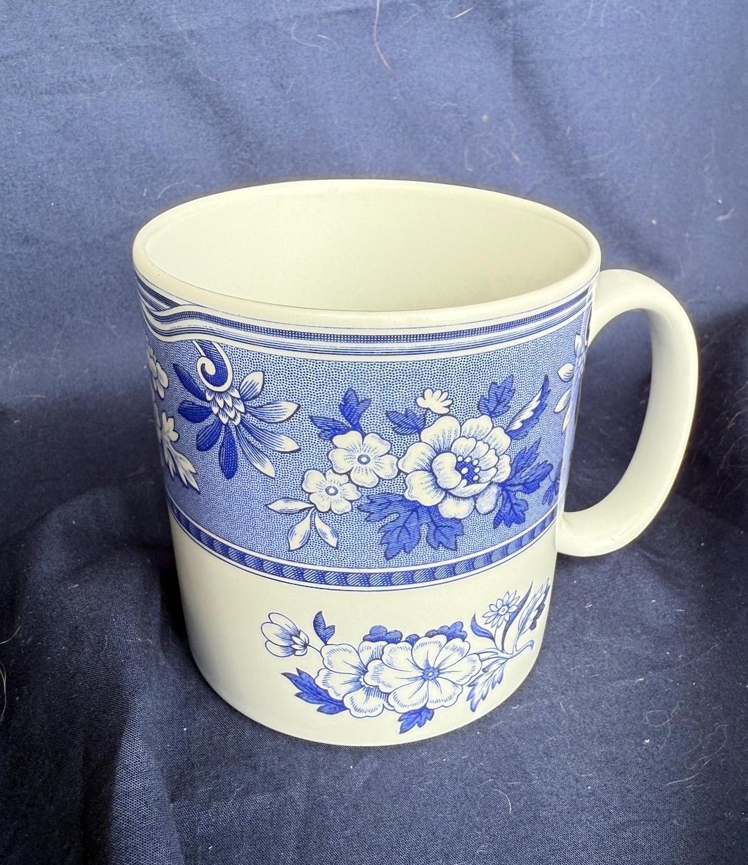 SPODE BLUE ROOM Botanical Mug 8.5cm. Classic Spode Blue and White ...