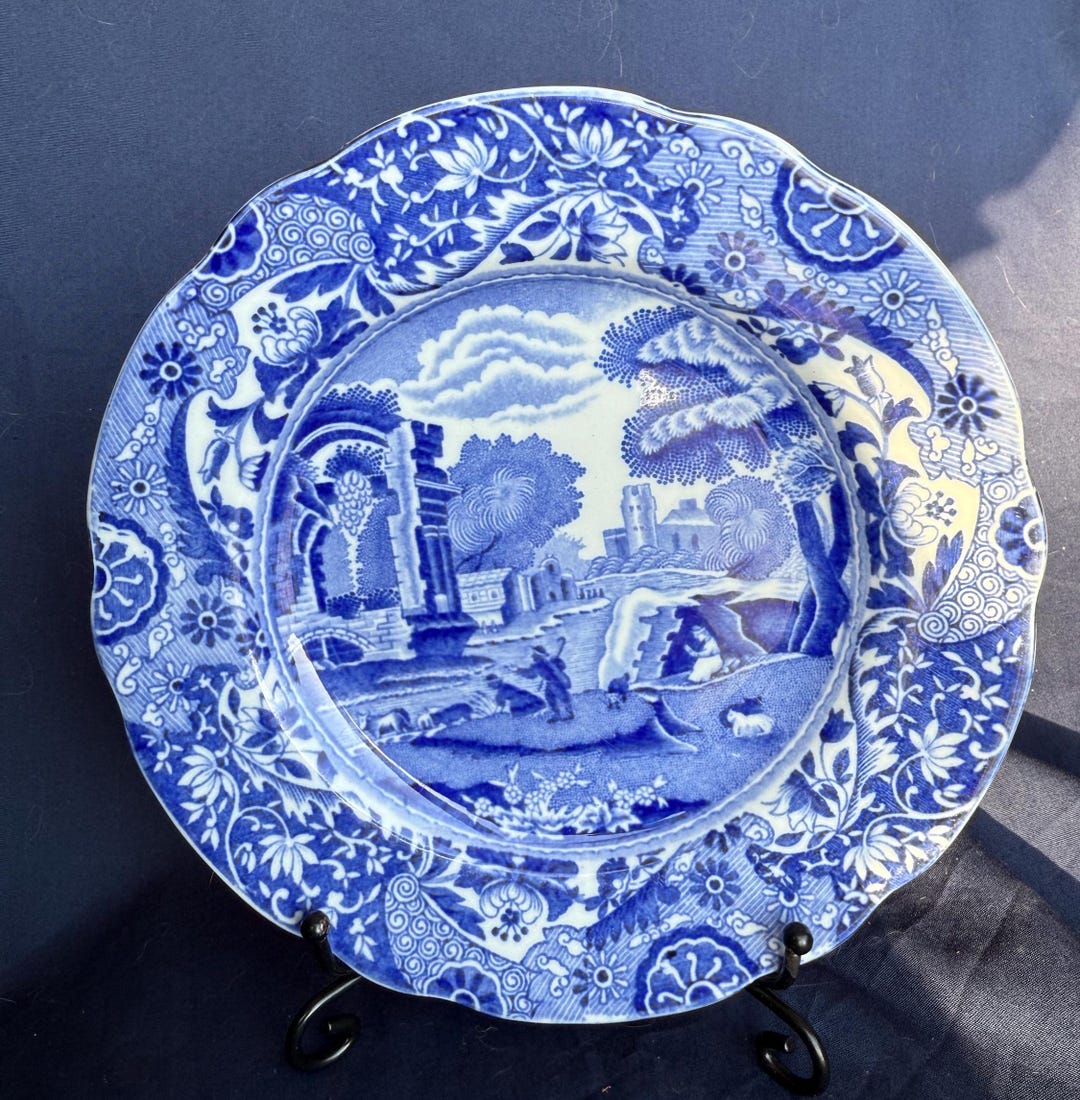 COPELAND SPODE TEA Plates 16cm. Traditional Classic Design. Spode Blue ...