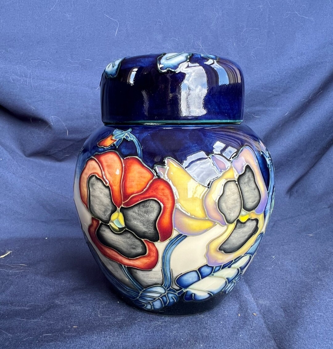 MCC Ltd Edition Pansy Ginger Jar 2001. Sally Guy Design for Golden ...