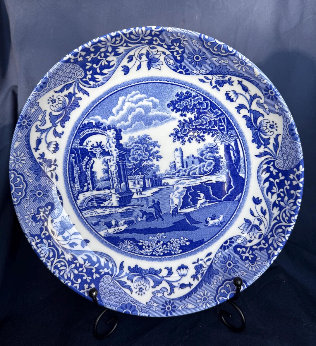 SPODE ITALIAN PASTA Bowl 21.5cm. Heritage Spode. Classic Blue and White ...