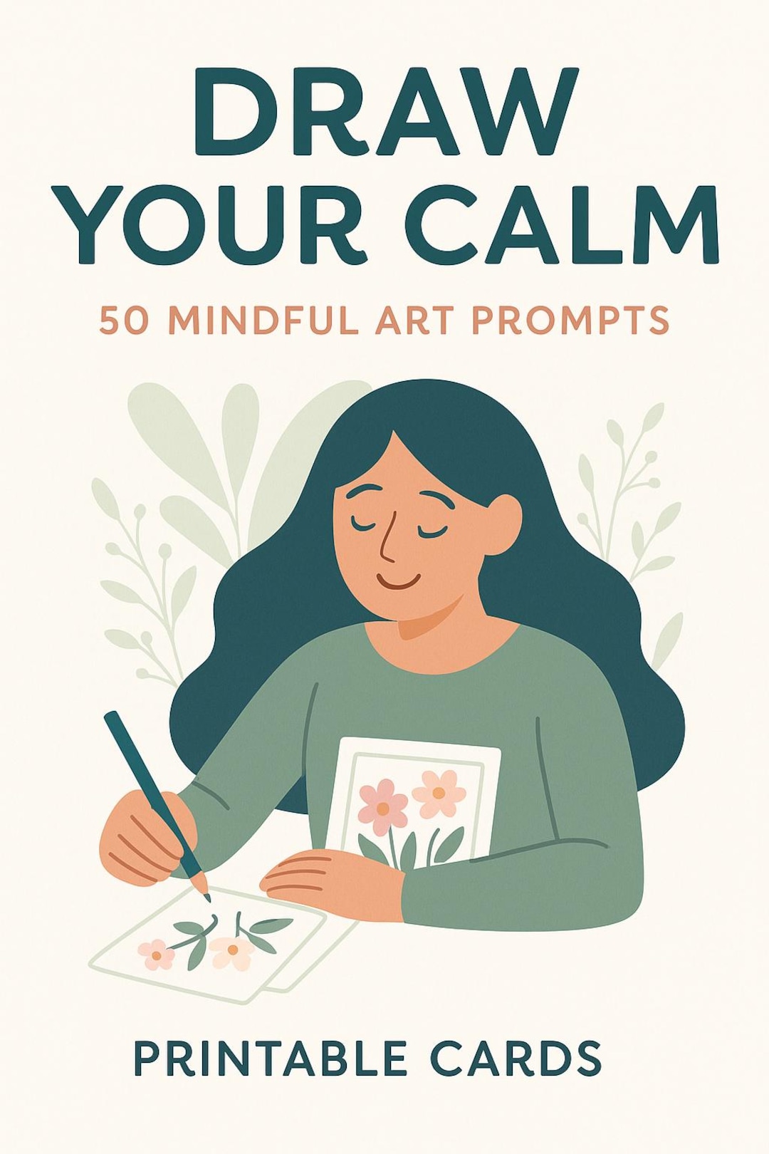 50 Scribble Prompt Cards for Mental Health – Mindful Drawing Activities ...