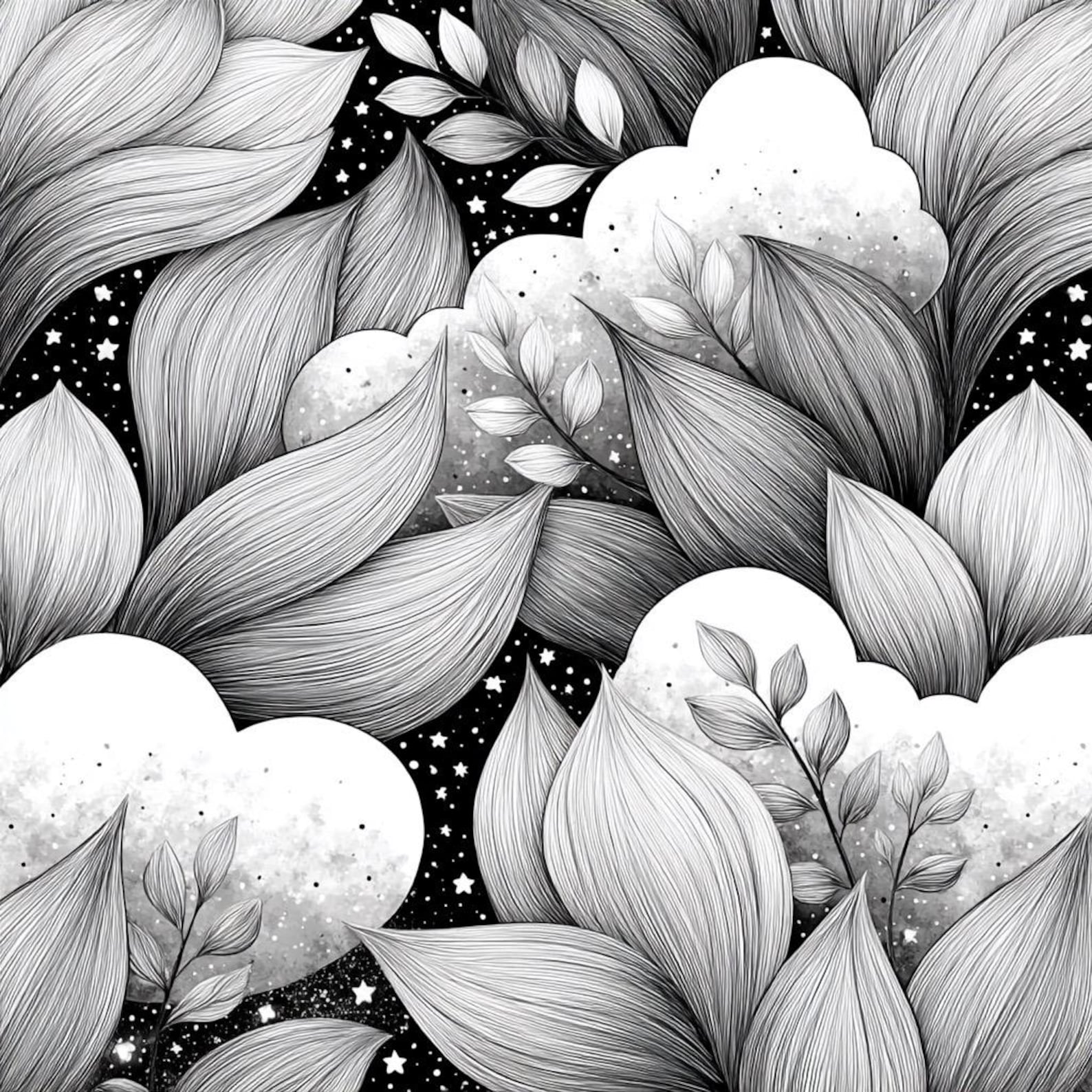 Mental Health Coloring Book Pages | Printable Line Art for Stress ...
