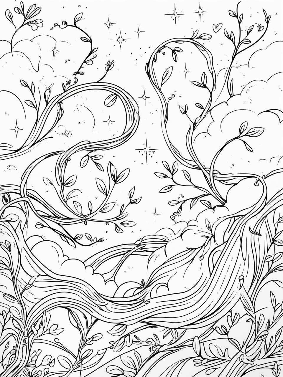 Mental Health Coloring Book Pages | Printable Line Art for Stress ...