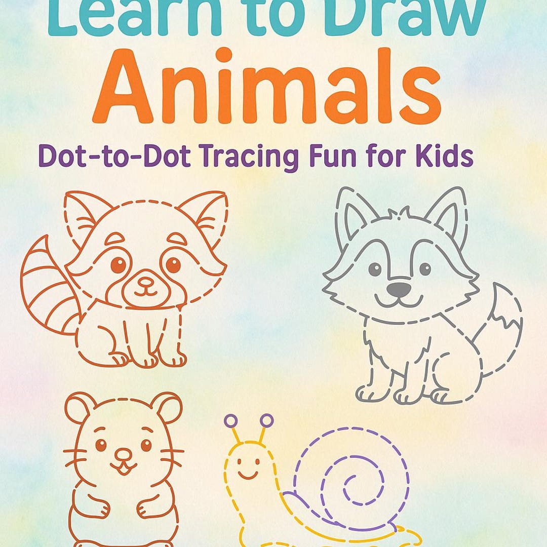 How to Draw Animals for Kids – Dot to Dot Drawing Book PDF | Learn to ...