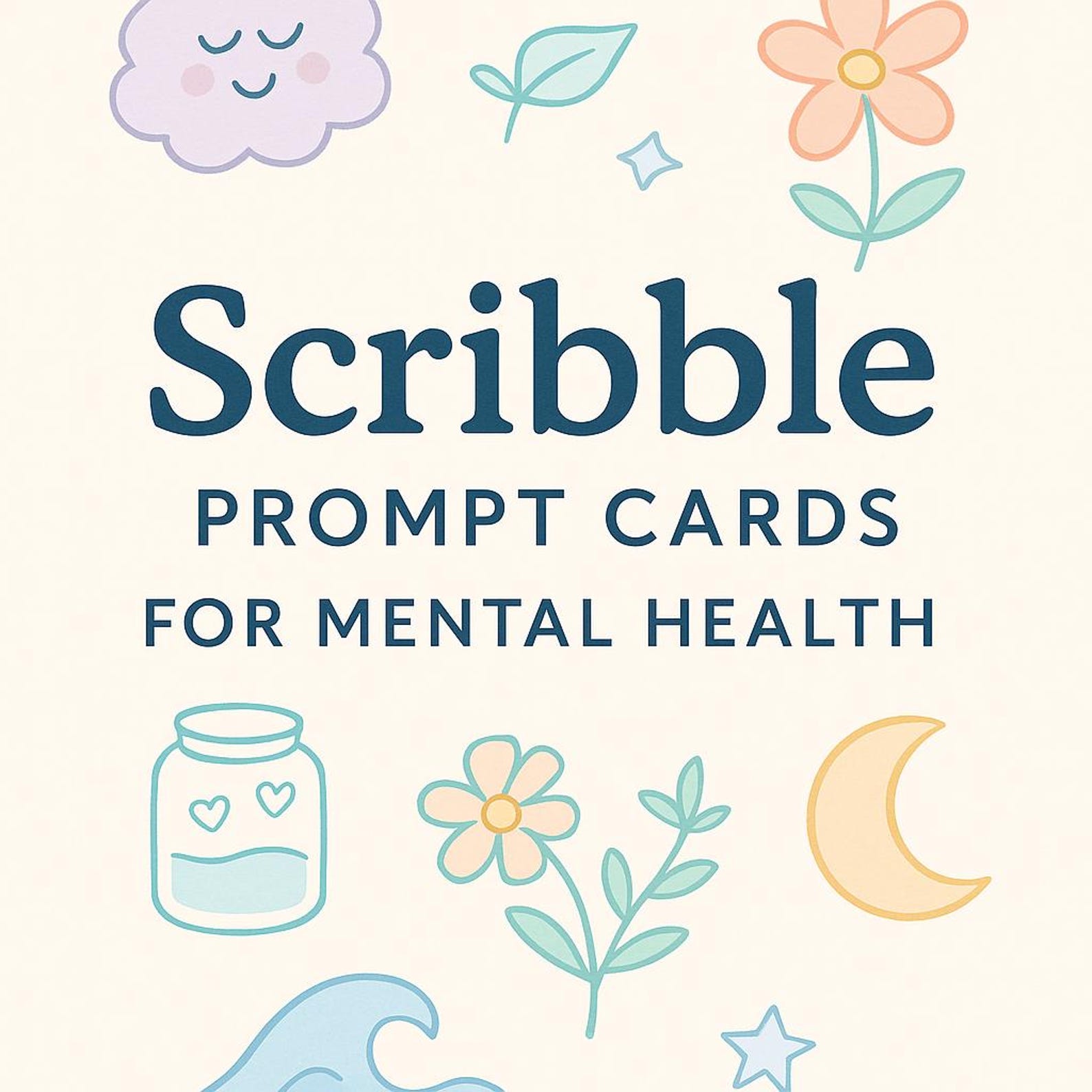 50 Scribble Art Prompts for Mental Health: Mindful Drawing (PDF ...