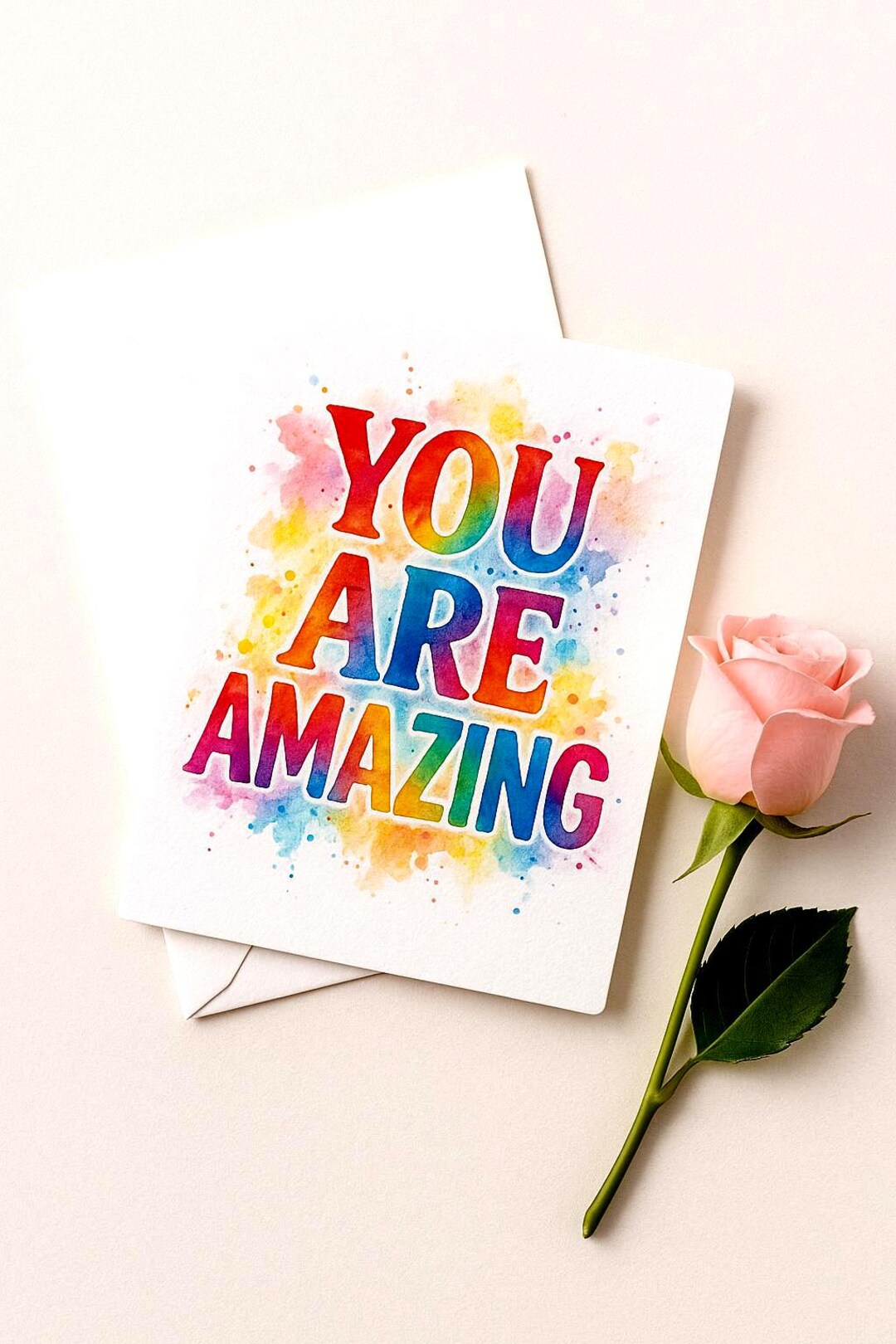 You Are Amazing Greeting Card – Printable Inspirational Quote Wall Art ...