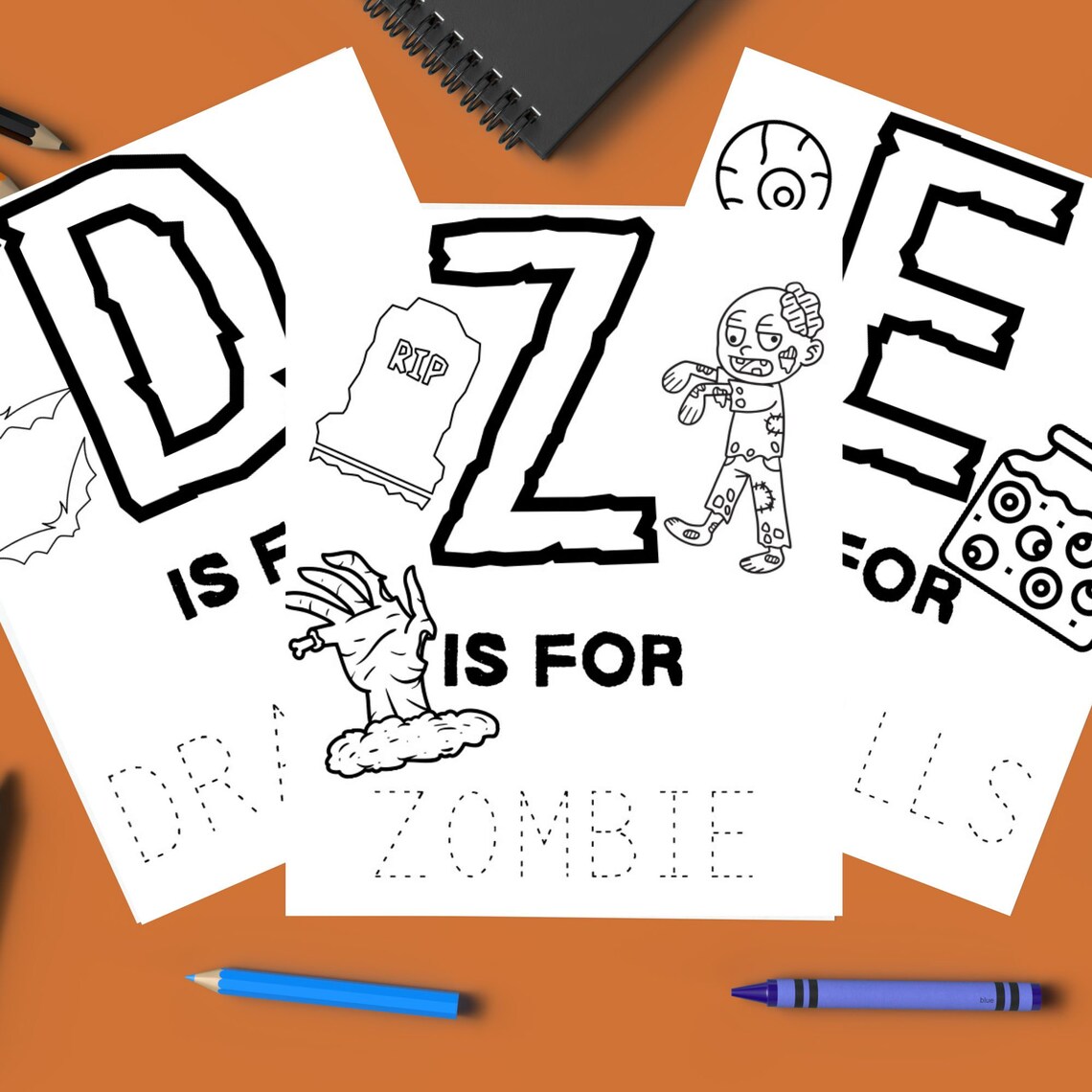 Printable Alphabet Coloring Sheets for Kids | Halloween Learning Fun ...