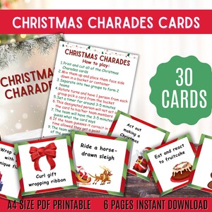 Printable Christmas Activities, Christmas Charades, Christmas Bingo ...