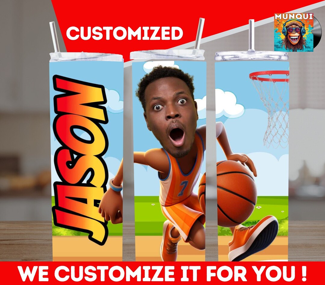 Funny Basketball Skinny Tumbler 20 Oz. We Customize It for You ...