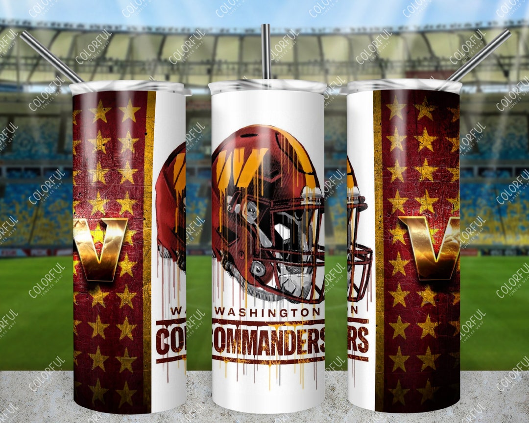 Washington Commanders Tumbler Design, 20oz Skinny Tumbler Wrap ...