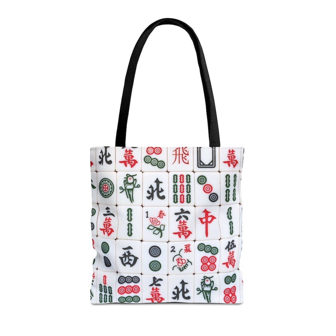 Mahjong Tote Bag Mahjong Lover Bag, Mahjong Gift, Mahjong Bag, Mahjong ...