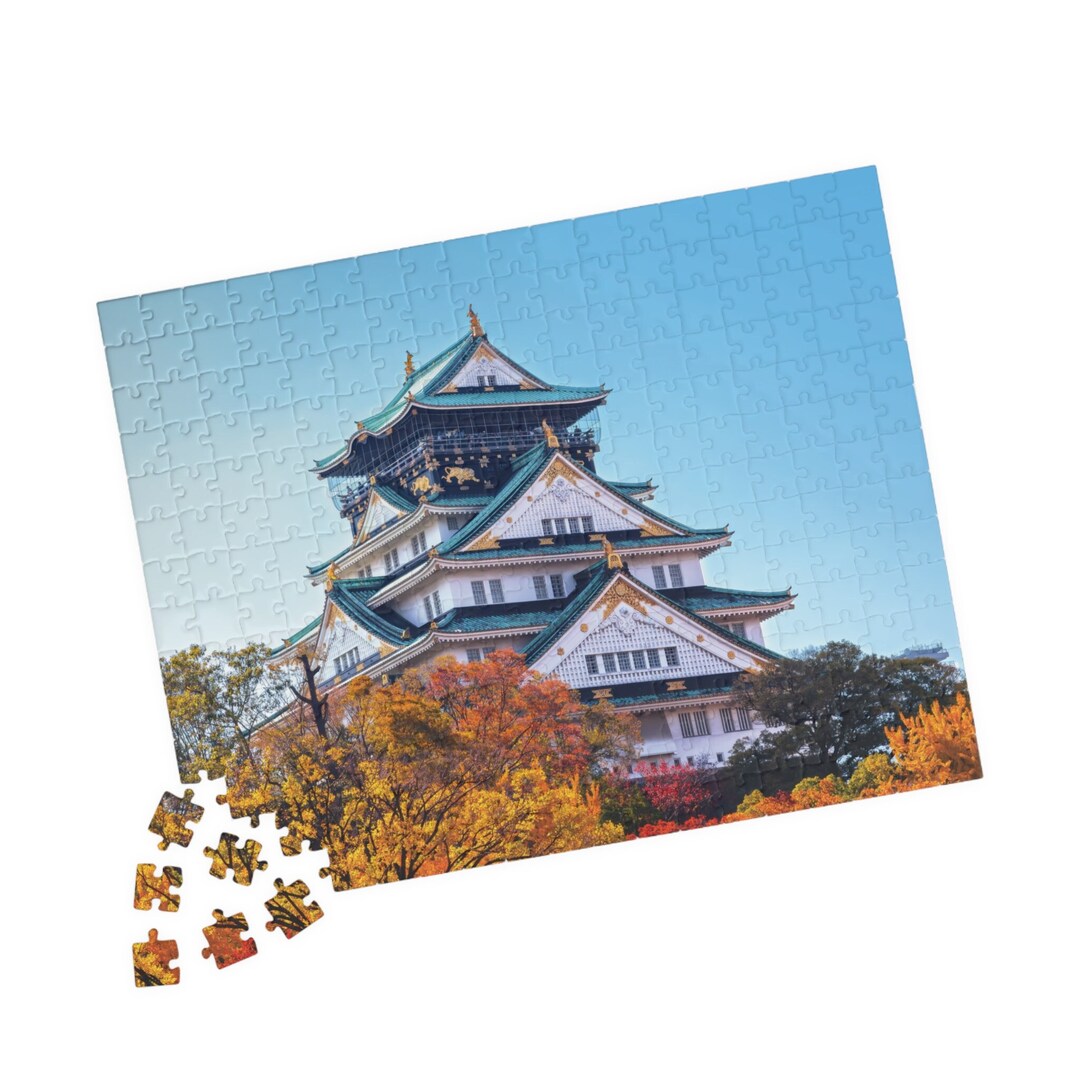 Japan Castle Jigsaw Puzzle Autumn Leaves and Castle Jigsaw Puzzle ...