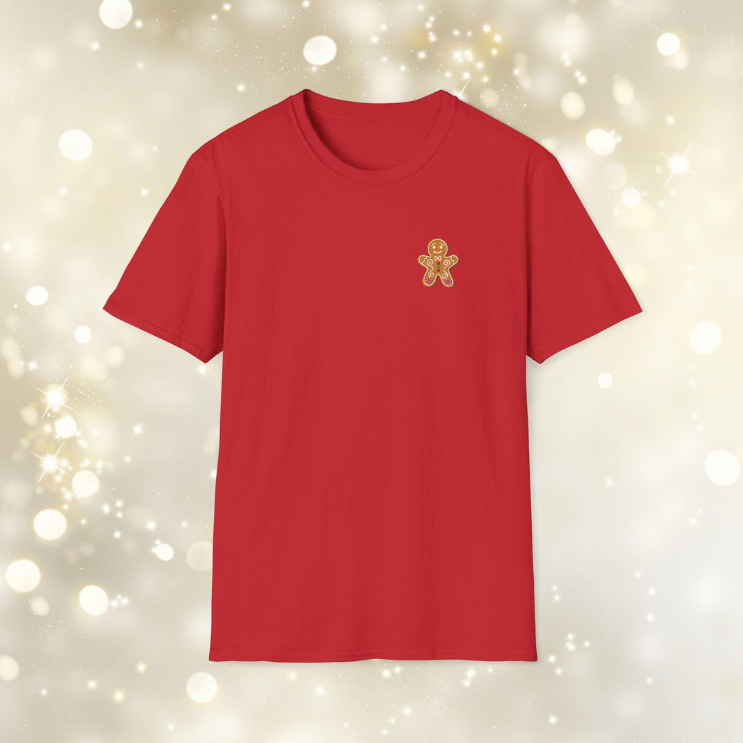 Gingerbread Man Shirt, Gingerbread Man Art Print, Fun Christmas Tshirt ...