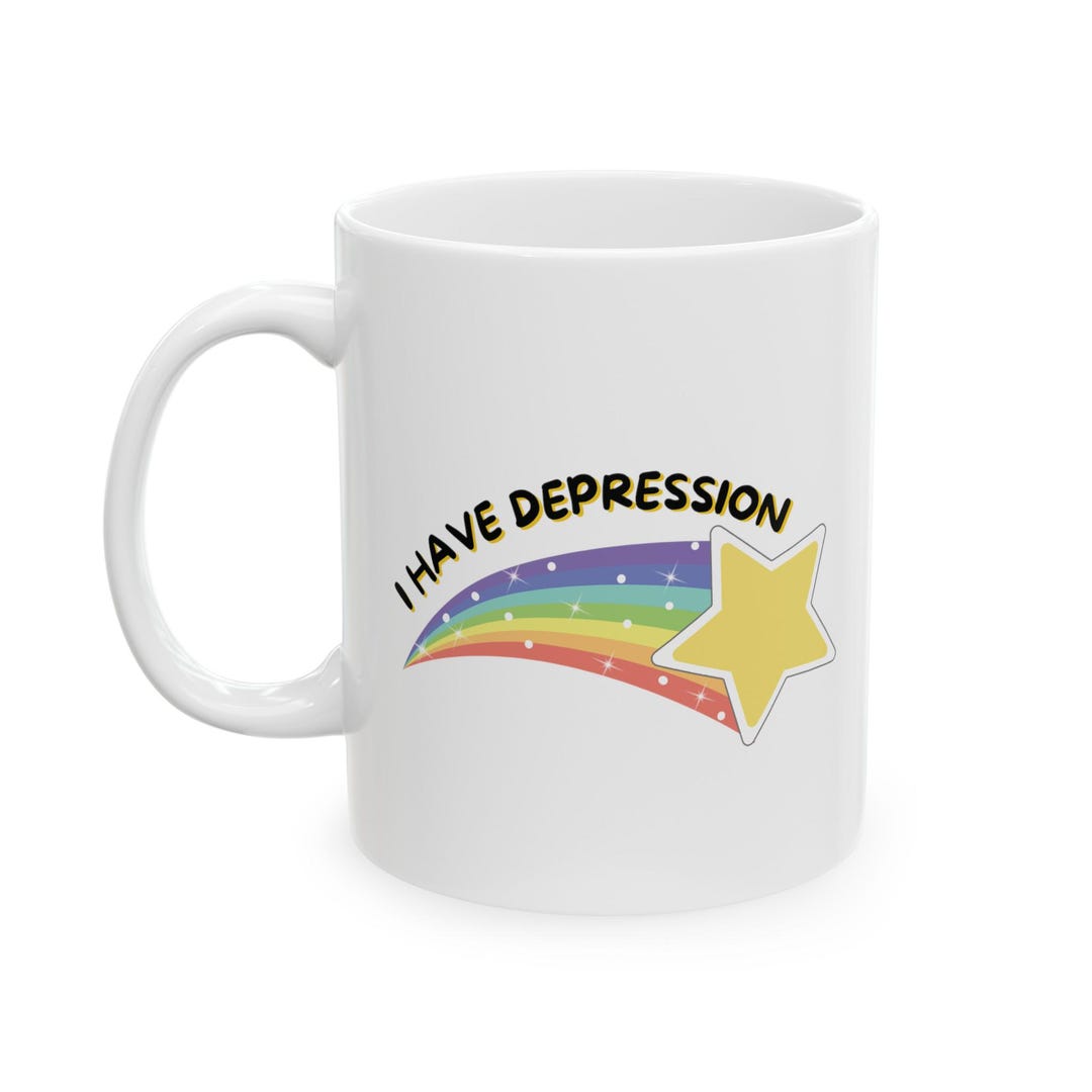 I Have Depression Mug, Funny Depression Gift, Mental Wellness, Therapy ...