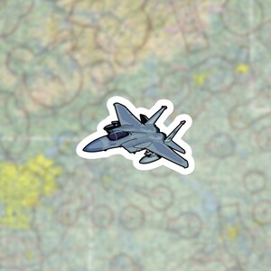 F-15 Eagle Fighter Jet Decal - Premium Vinyl Sticker for Military ...