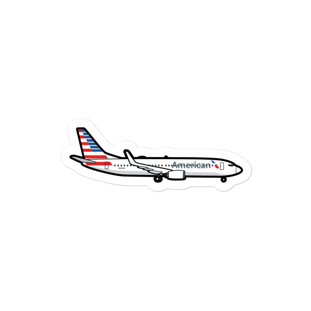American 737 Sticker Decal - Etsy
