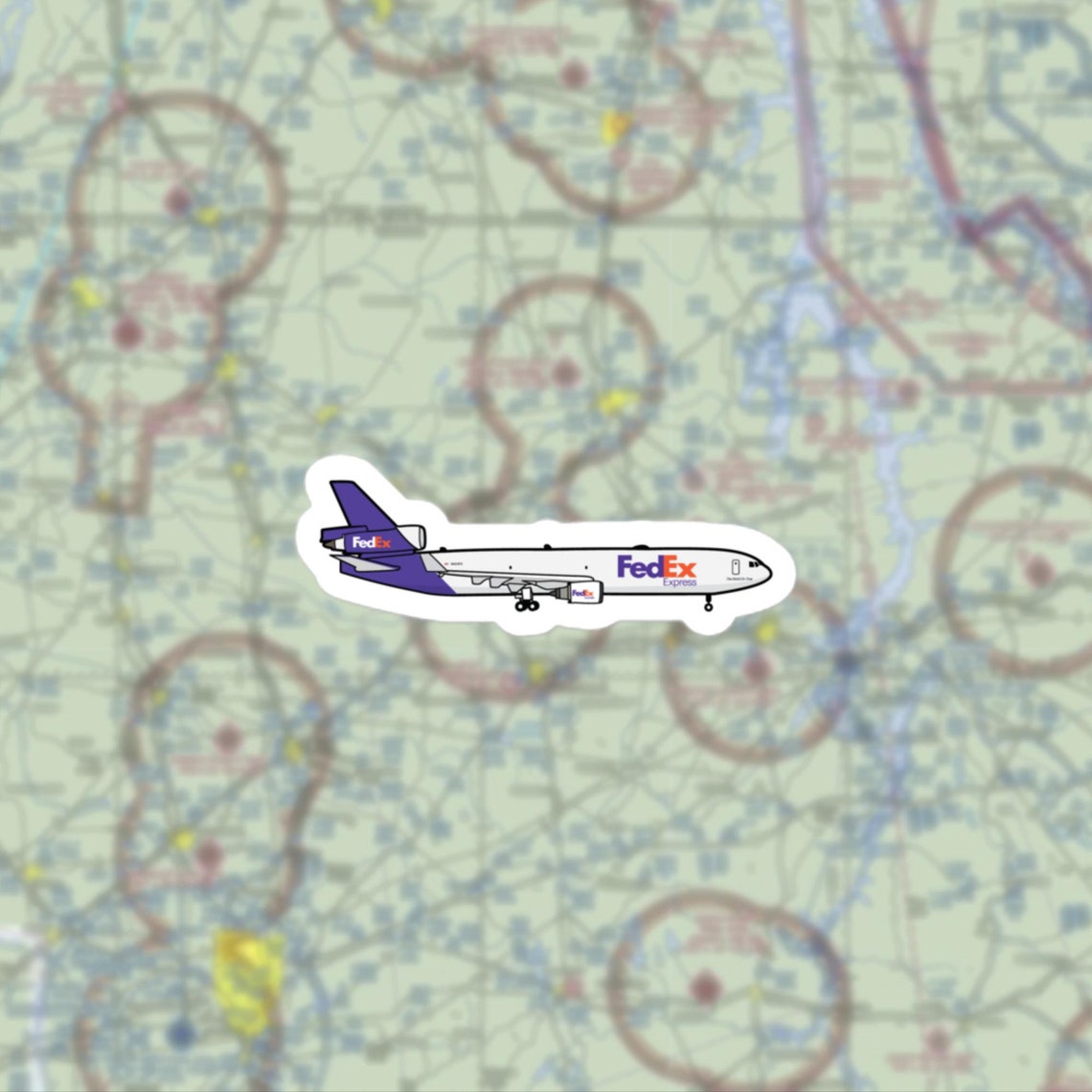 Fedex MD11 Cargo Plane Sticker Decal | Mcdonnell Douglas Class Plane ...