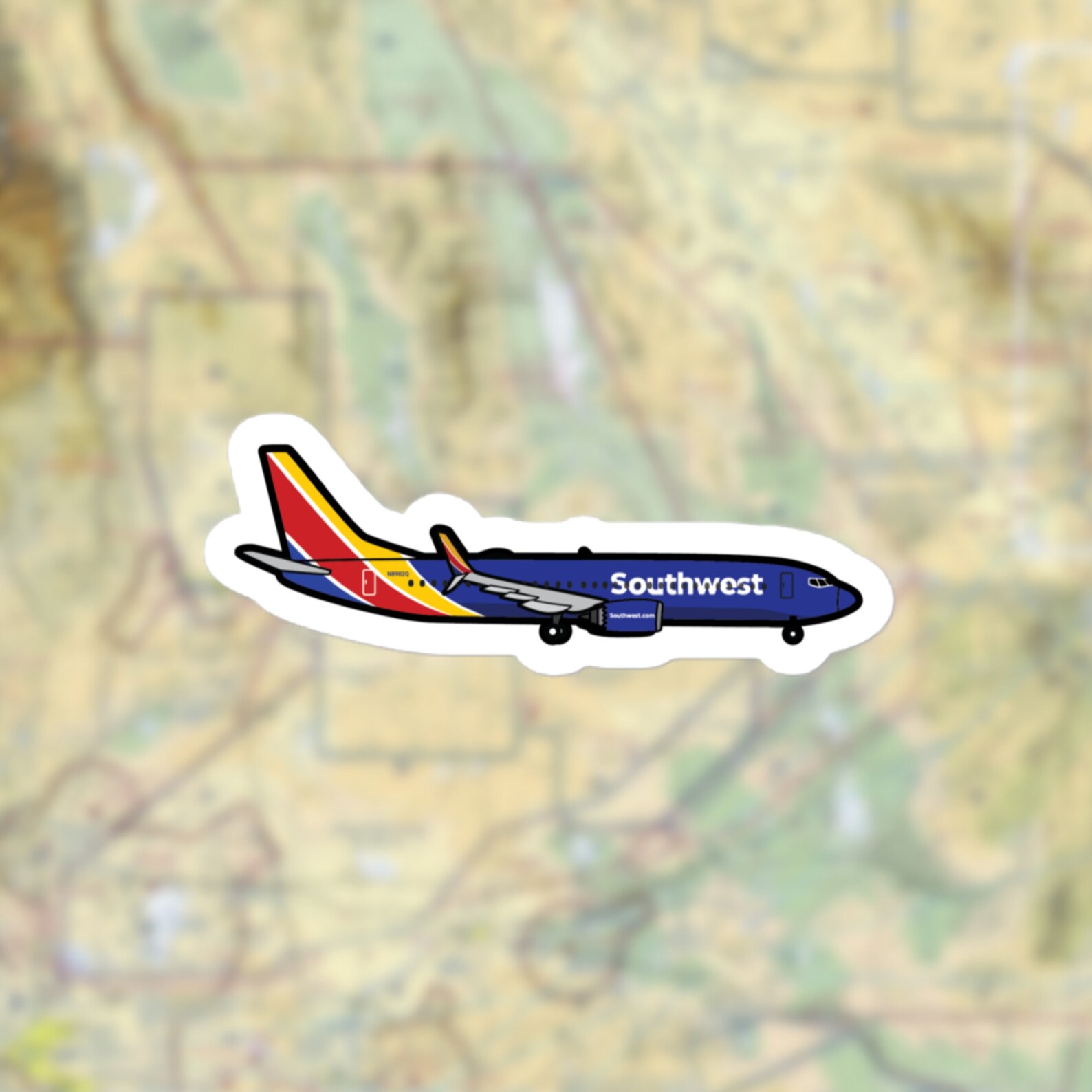 Southwest Airlines Boeing 737 Sticker Decal - Etsy