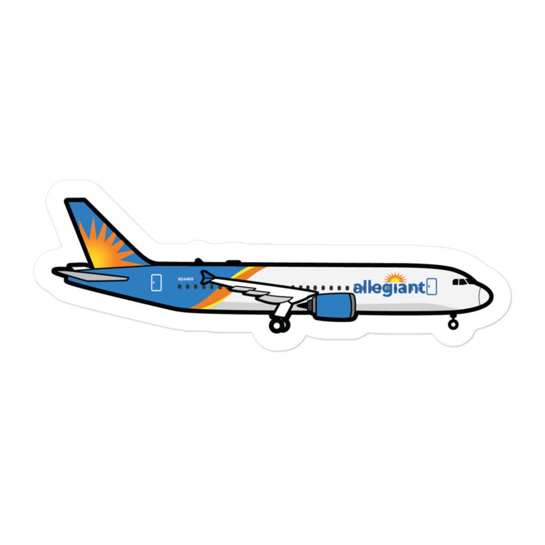 Allegiant Airlines A320 Stickers - Etsy