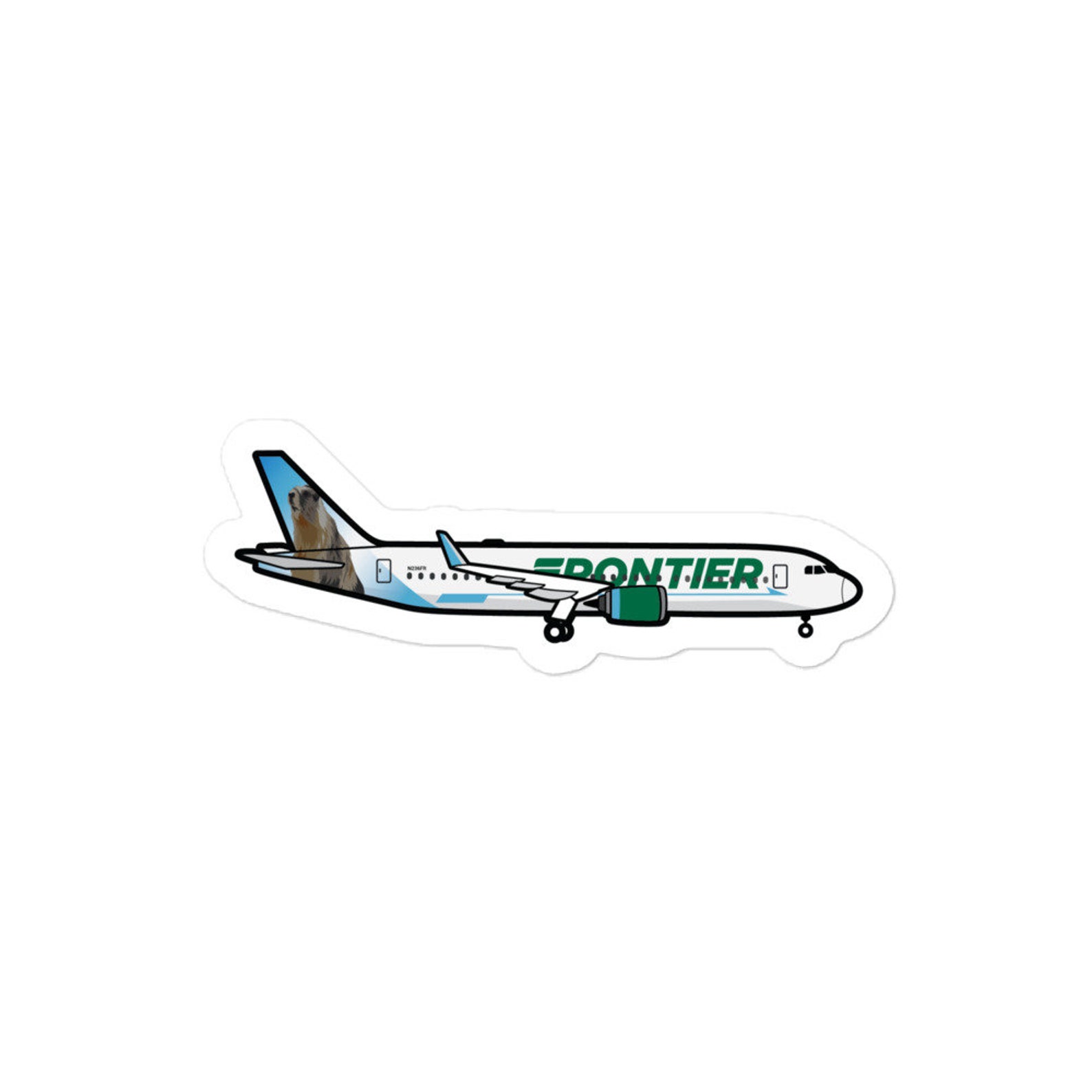 Frontier Airlines A320 Stickers Decal - Etsy