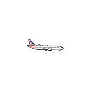 American 737 Sticker Decal - Etsy