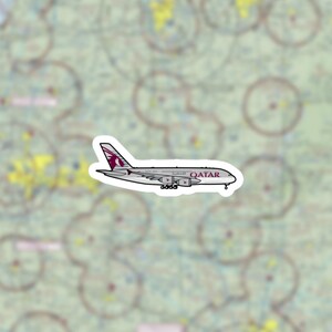 Qatar Airways Airbus A380 Sticker Decal - Etsy
