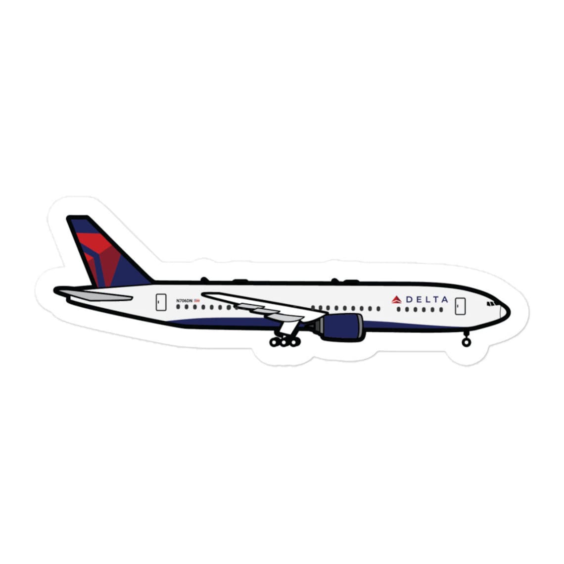 Delta Air Lines Boeing 777 Sticker Decal - Etsy