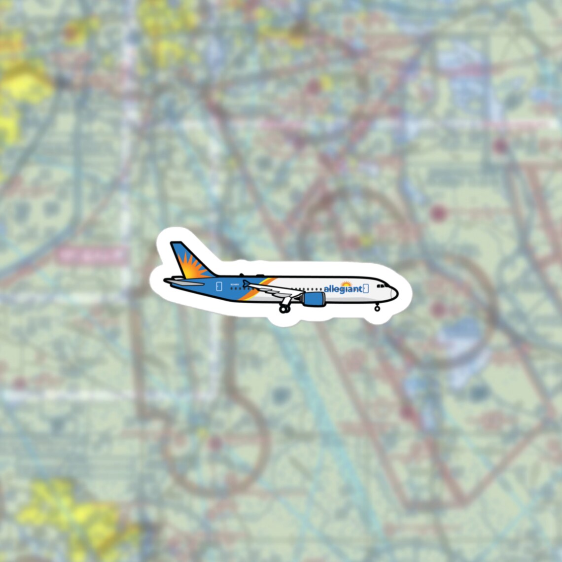Allegiant Airlines A320 Stickers - Etsy