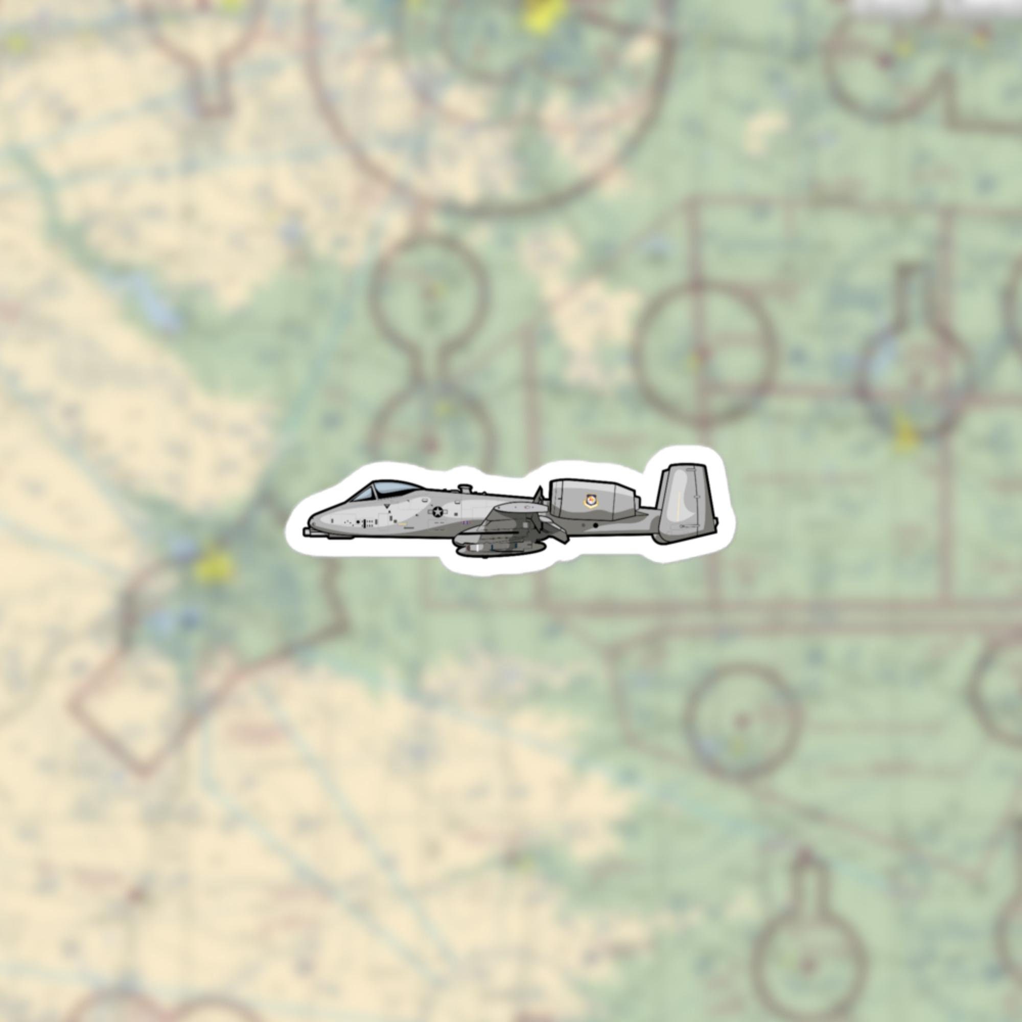 A-10 Warthog Sticker - Durable Decal for Military Aircraft Enthusiasts ...