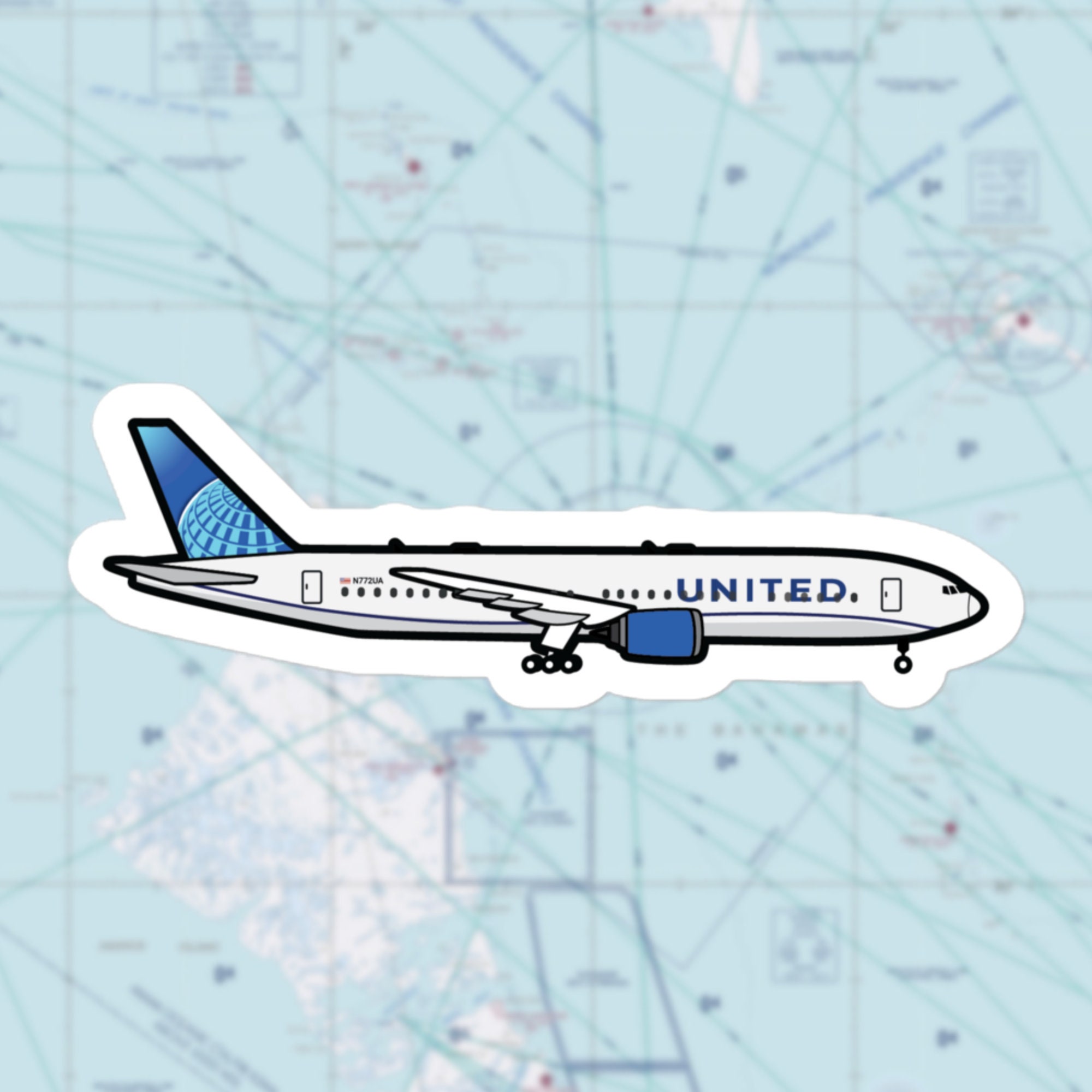 United Airlines Boeing 777 Sticker Decal - Etsy