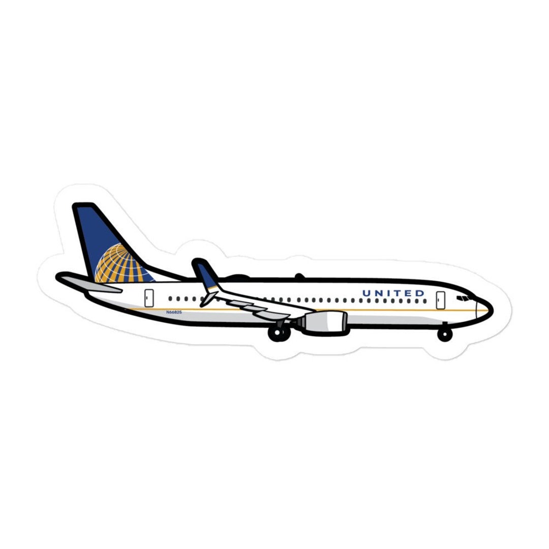 United Airlines Boeing 737 Sticker Decal - Etsy