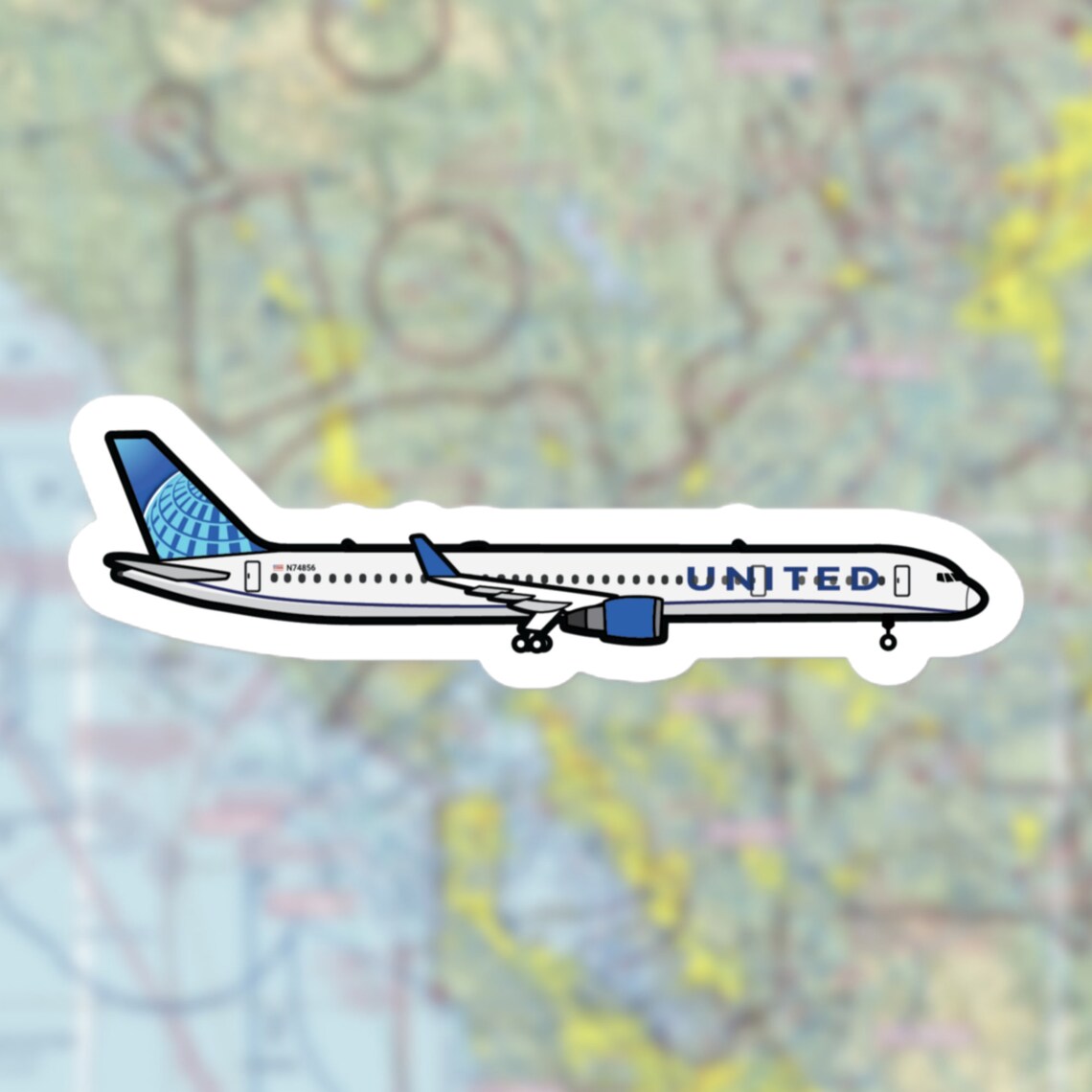 United Airlines Boeing 757 Sticker Decal - Etsy