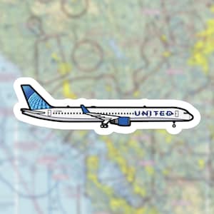 United Airlines Boeing 757 Sticker Decal - Etsy