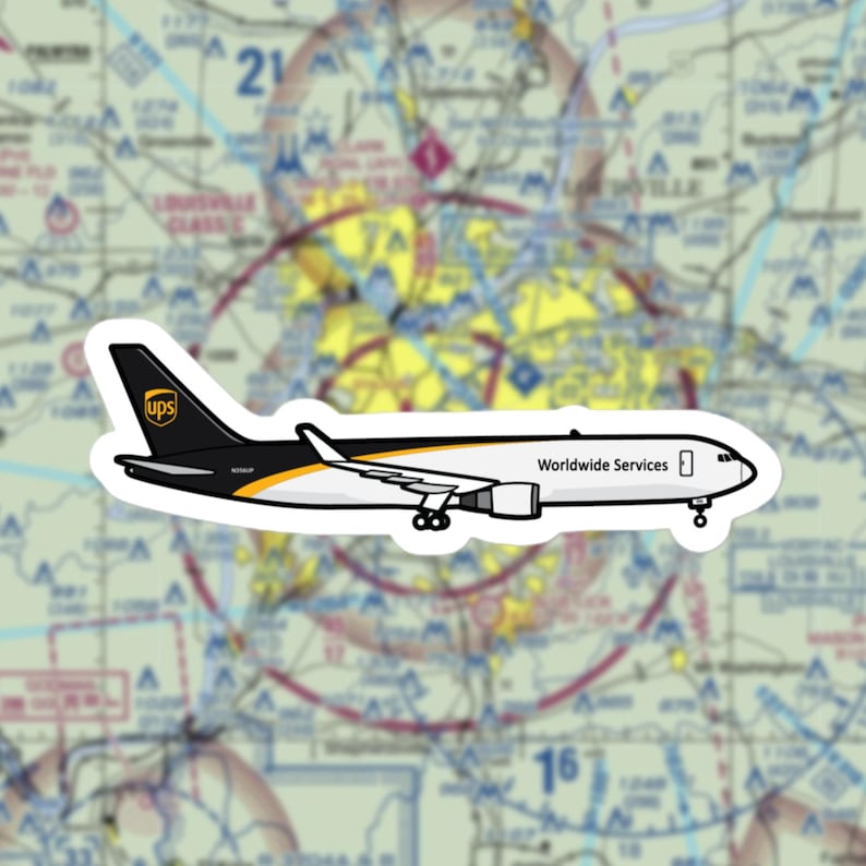 UPS Boeing 767 Cargo Plane Sticker Decal - Etsy