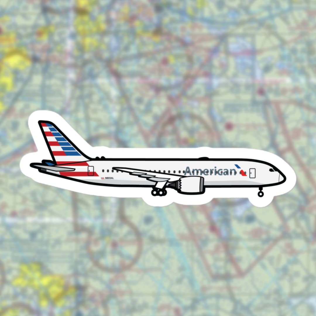 American Airlines Boeing 787 Sticker Decal - Etsy