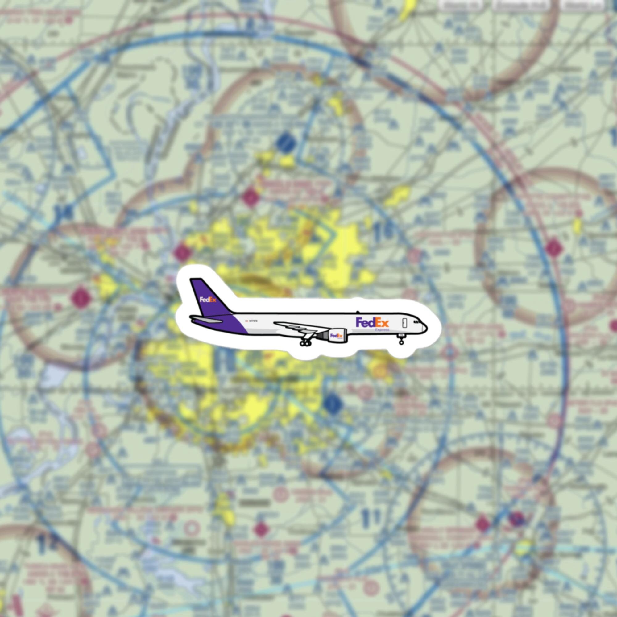 Fedex Boeing 757 Cargo Plane Sticker - Etsy
